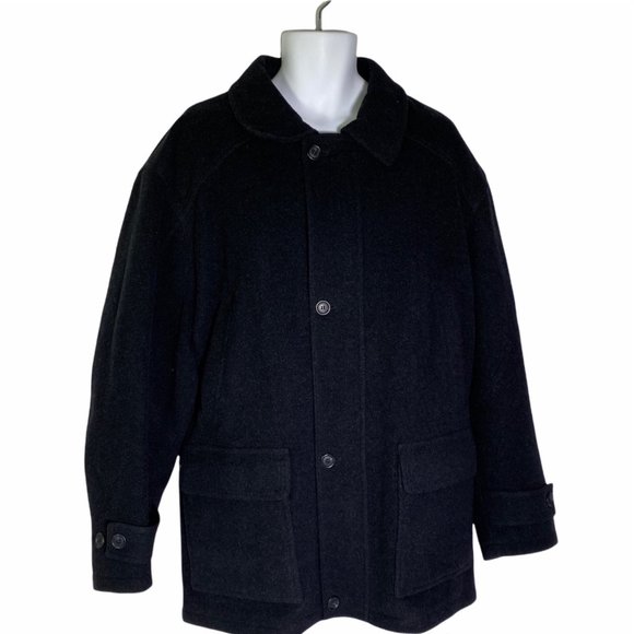 Utex | Jackets & Coats | Utex Coat Jacket Wool Mens Black Peat Fully ...